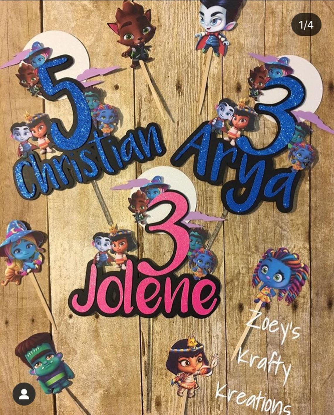 Super Monsters inspired cake topper/super monsters/super | Etsy