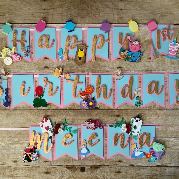 Wonderland Banner - Etsy