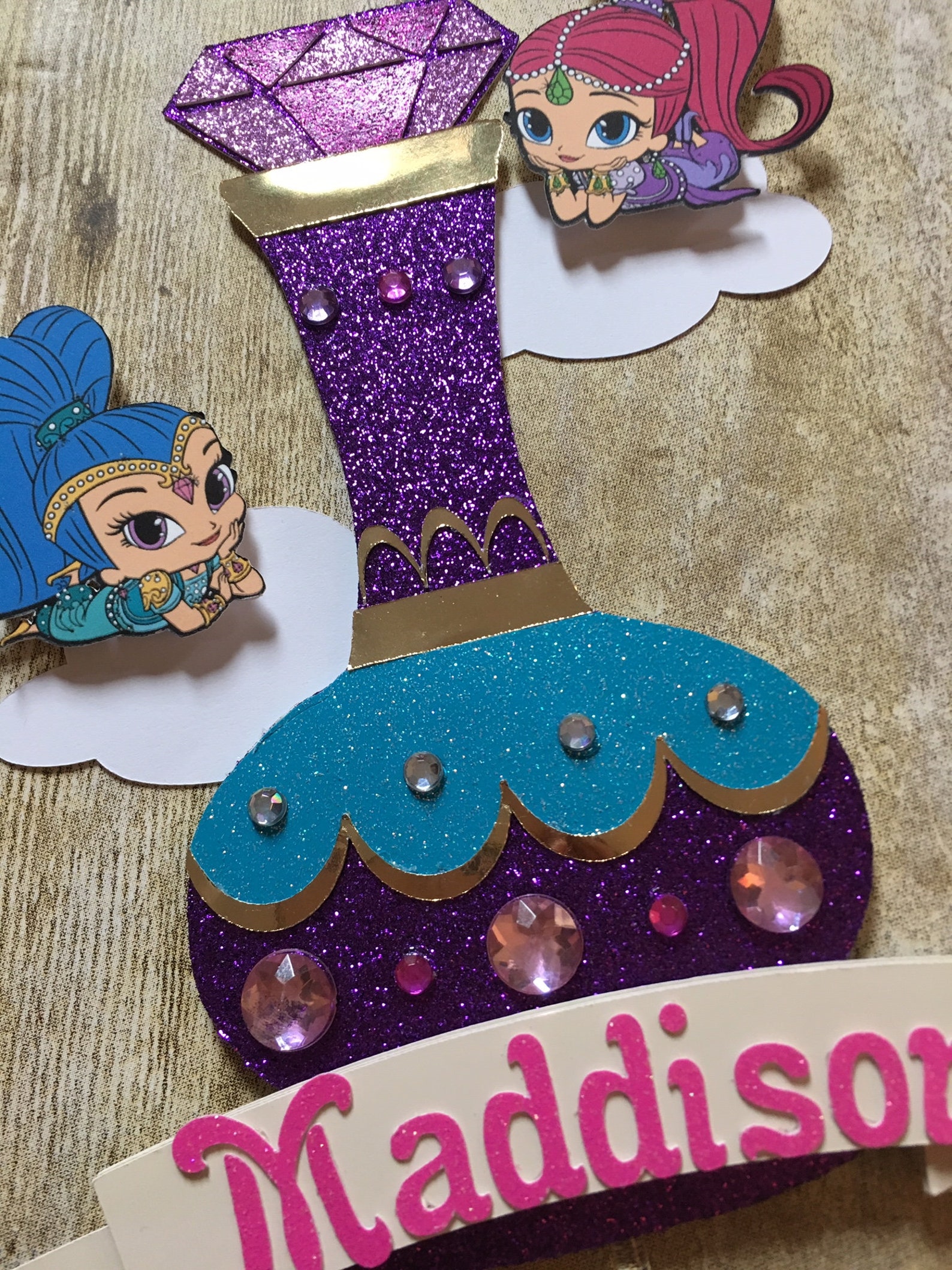 Shimmer and Shine Inspired Cake Topper/shimmer and Shine Cake Topper ...