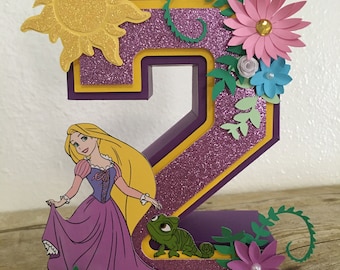 Rapunzel Mother Gothel Theme 3D Letters Rapunzel Tangled Party Theme ...
