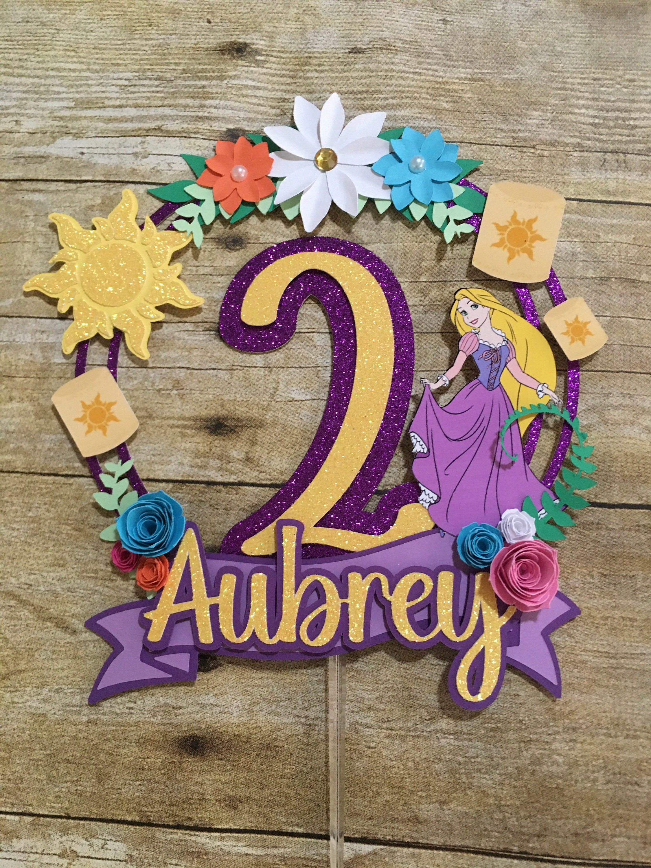 Tangled Inspired Cake Topper - Etsy