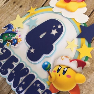 Kirby Cake Topper/gamer Cake Topper/ Video Game Party - Etsy