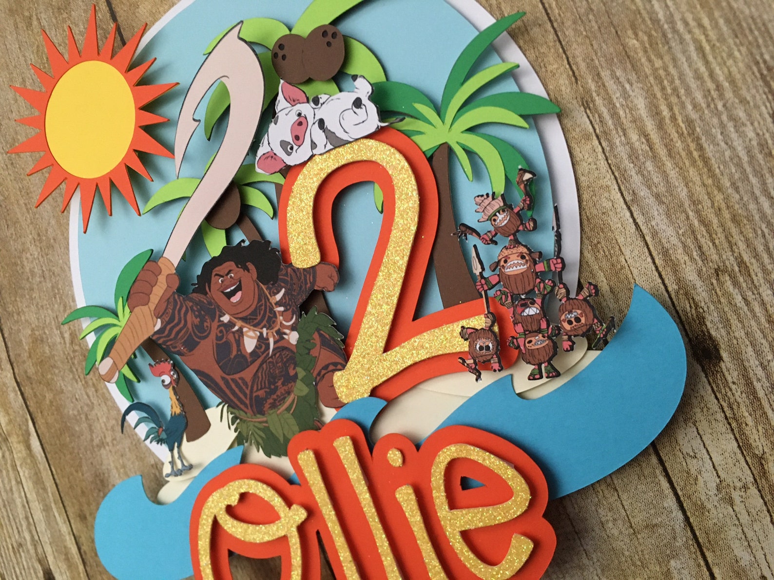 Maui Cake Topper - Etsy