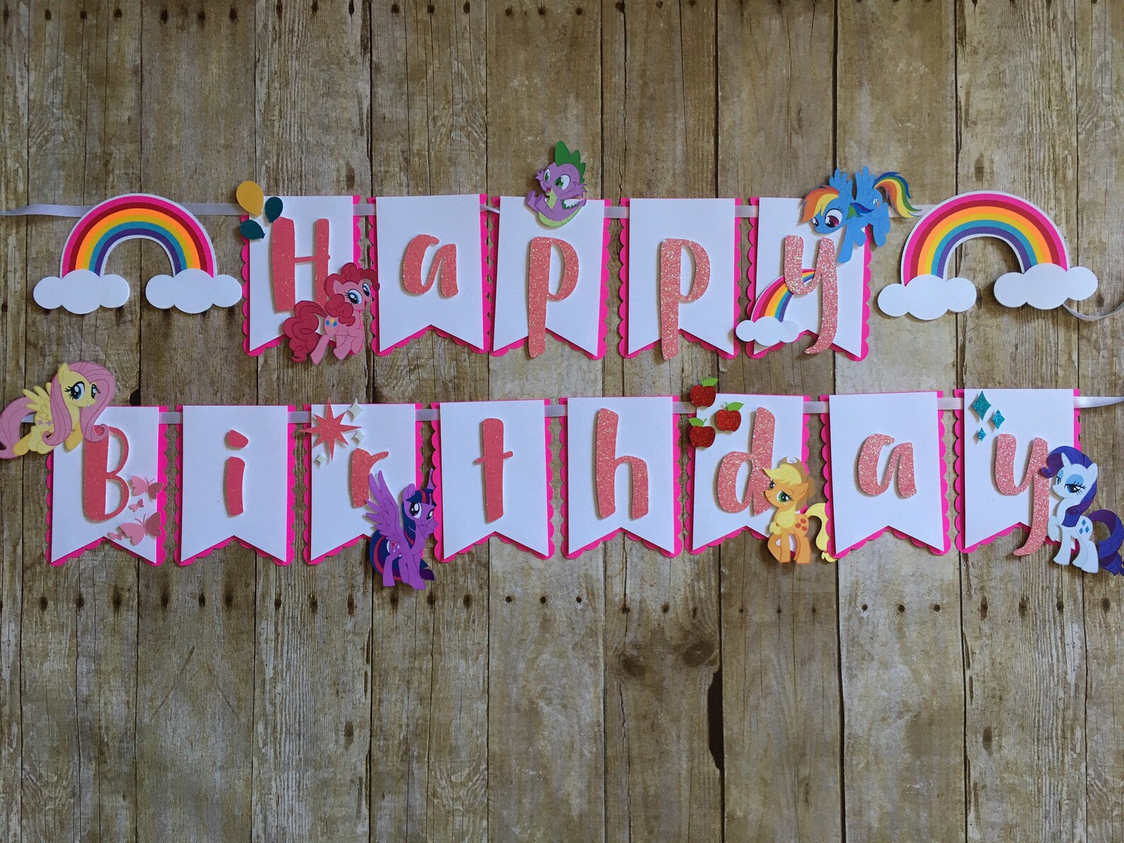 My Little Pony Birthday Banner/mlp/my Little Pony/birthday Banner - Etsy