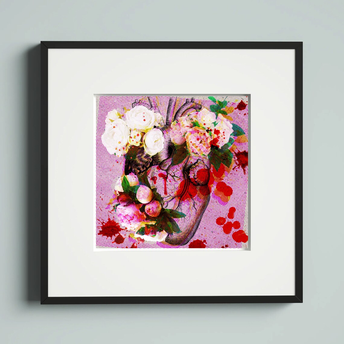 Bloody Valentine // Printable Collage Print // Digital Download - Etsy