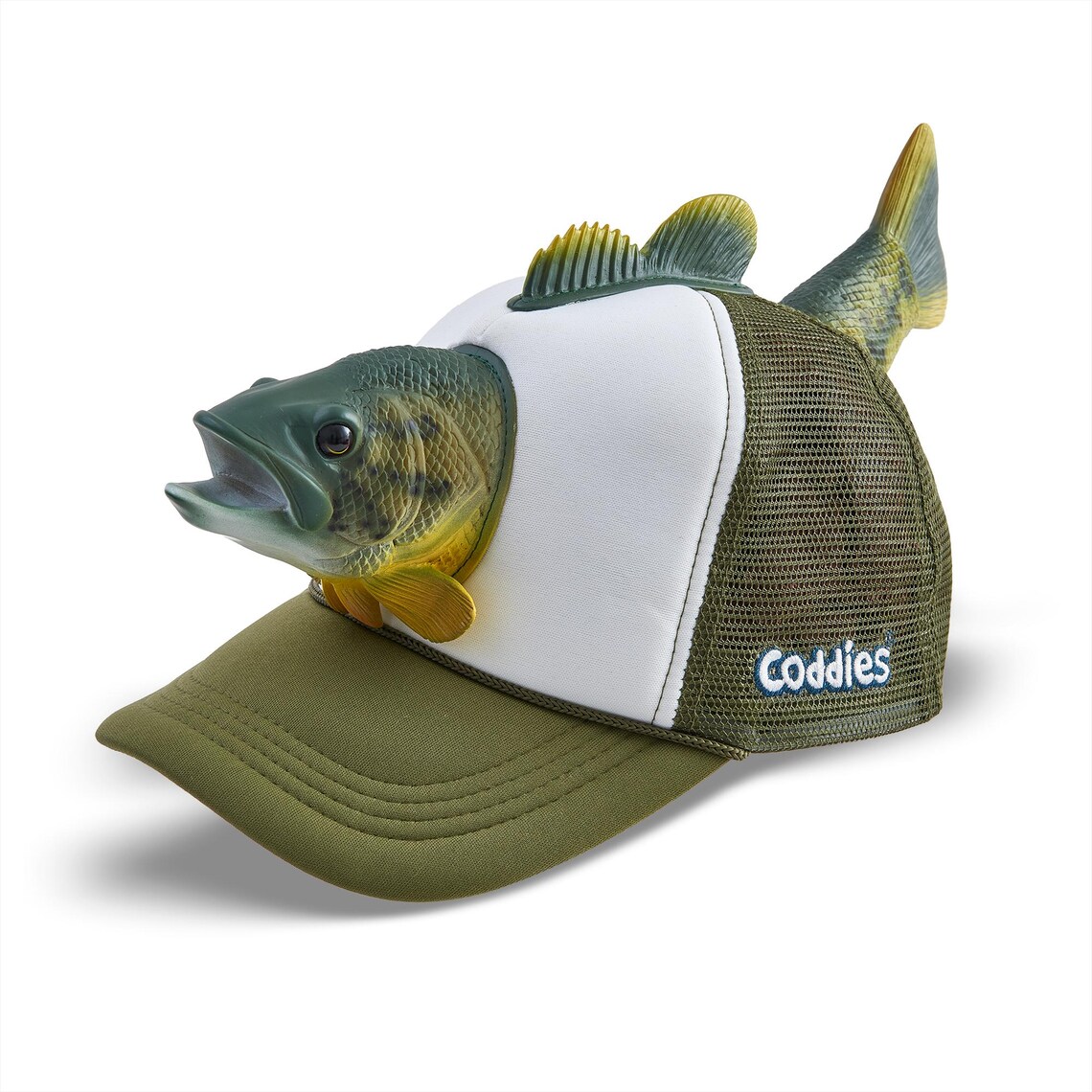 Coddies Bass Fish Hat - Funny Novelty Fishing Hat, for Anglers, Dads ...