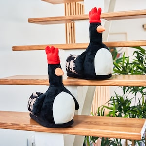 Coddies Feathers Mcgraw Wallace and Gromit Slippers - Penguin Plush ...