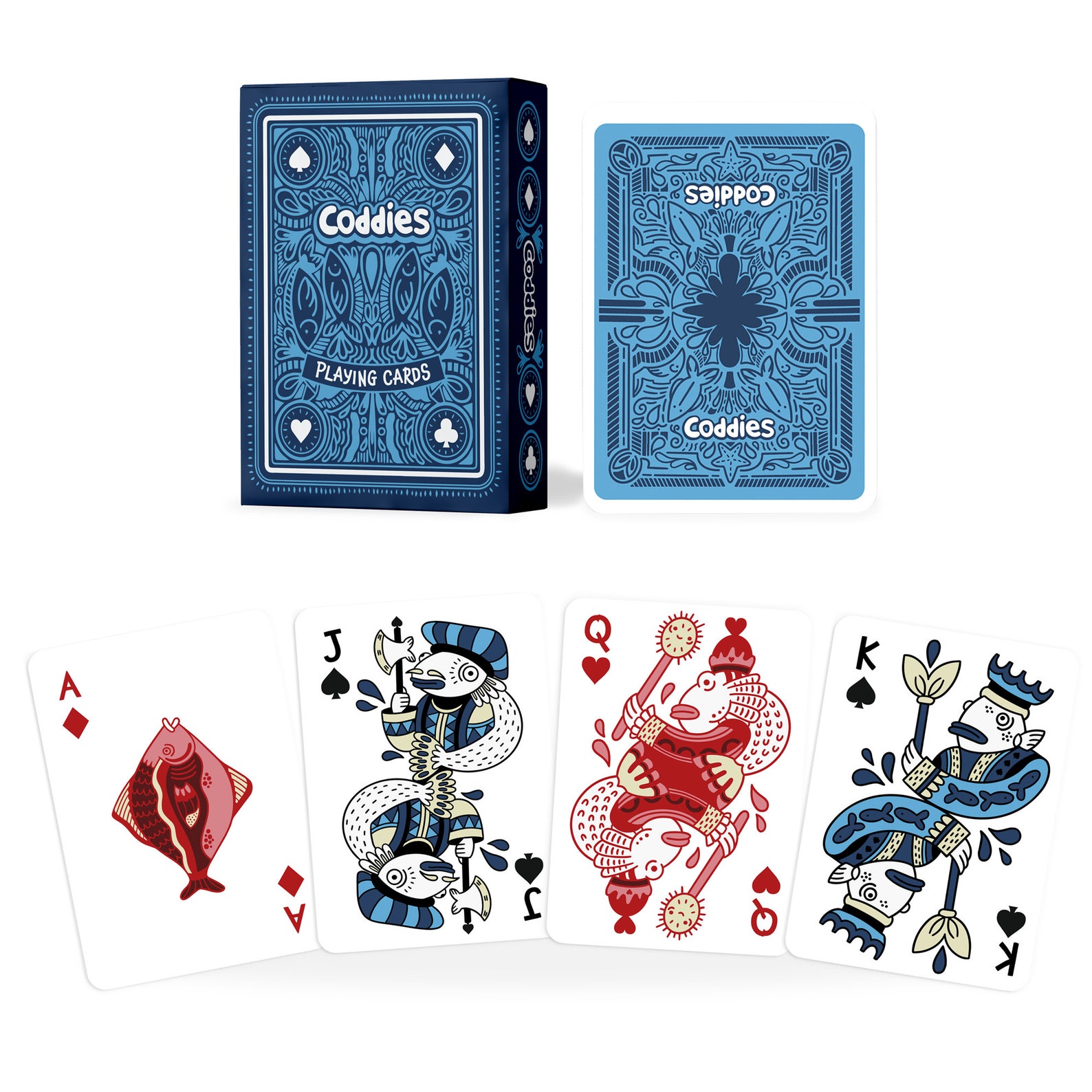 Coddies Fish Playing Cards Fintastic Cards Fish Design Gift Idea Games ...