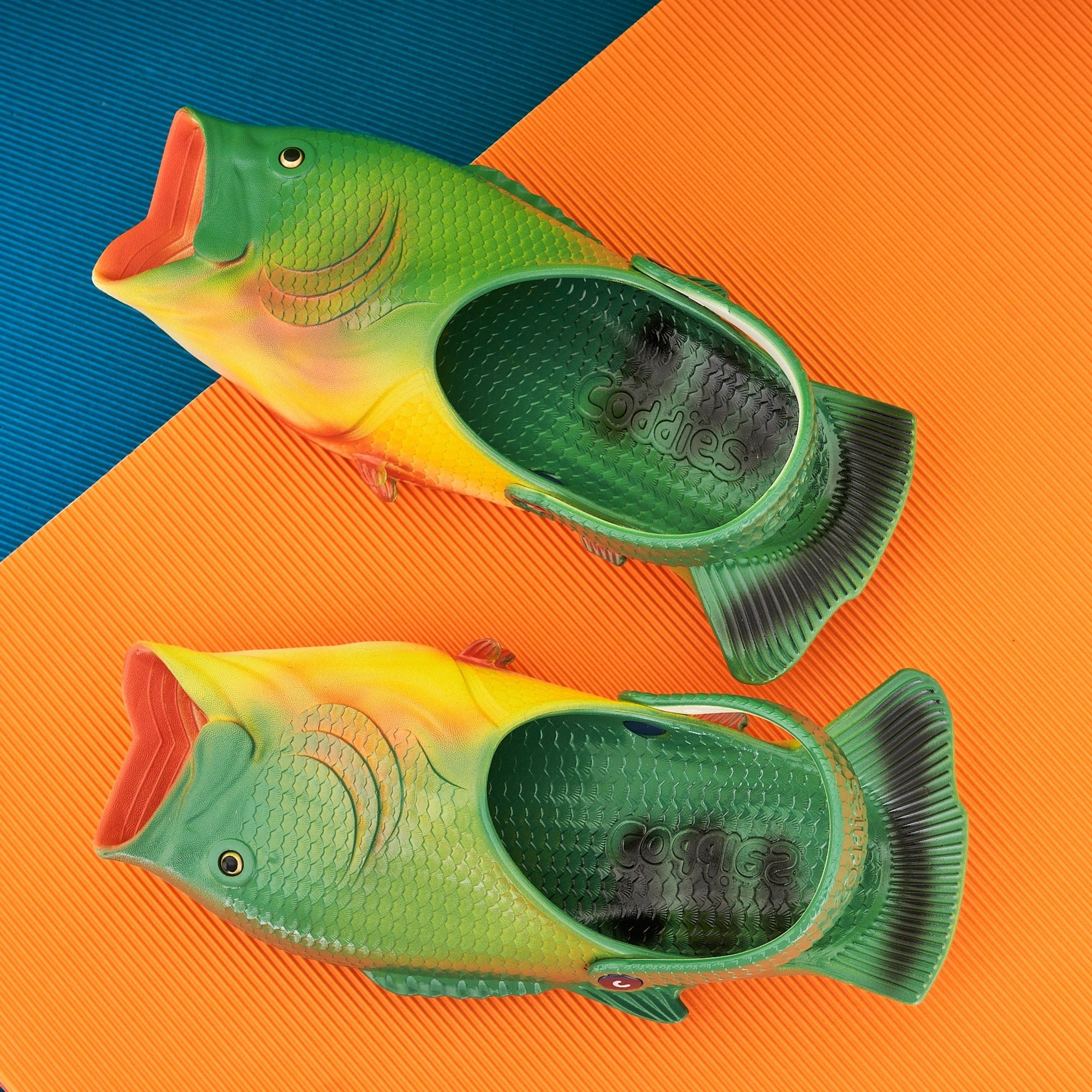 Coddies Fish Clogs | Sporty Bass Fish Flip Flops With Back Strap | the ...