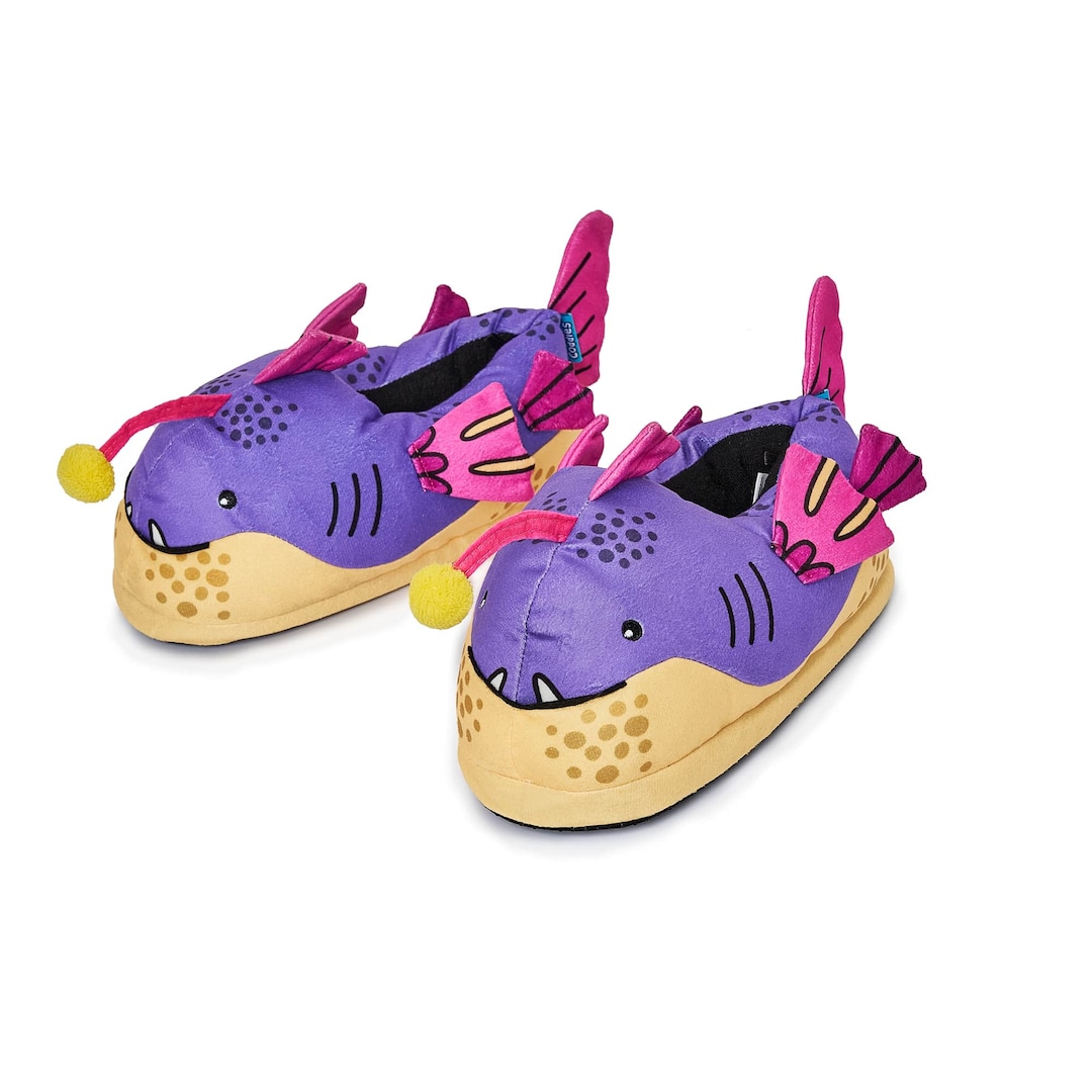 Coddies Anglerfish Slippers | Unisex Funny Slippers, Novelty ...