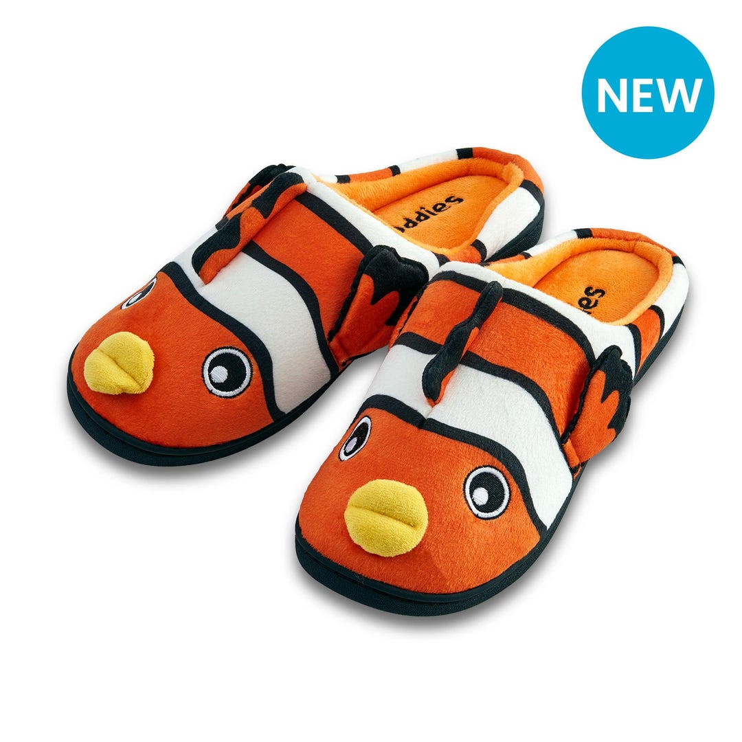 Coddies Clownfish Slippers | Funny Fish Slippers for Men, Women & Kids ...