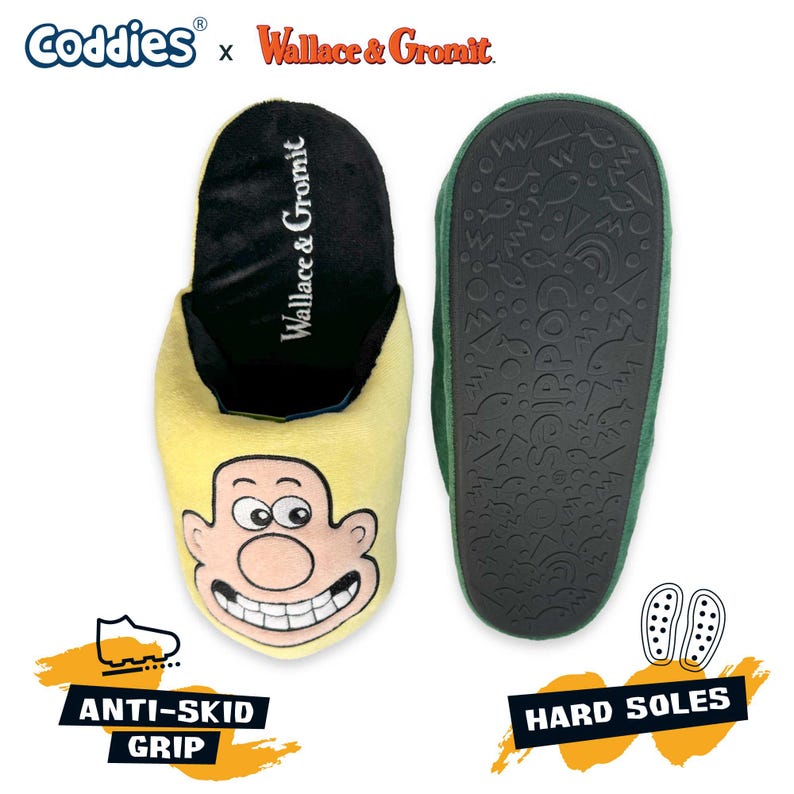 Coddies Wallace & Gromit House Slippers - Official Wallace and Gromit ...