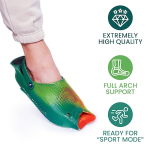 Coddies Fish Clogs | Sporty Bass Fish Flip Flops With Back Strap | the ...