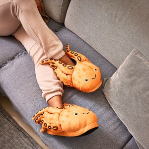 Coddies Octopus Slippers - Funny Plush Slippers for Men, Women & Kids ...