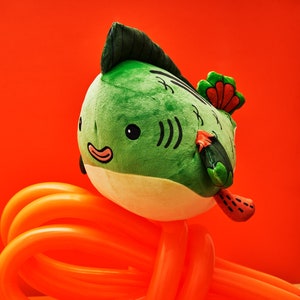 Coddies Bass Plush Toy | 10" Fish Plush Stuffed Animal for All Ages ...