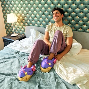 Coddies Anglerfish Slippers | Unisex Funny Slippers, Novelty ...