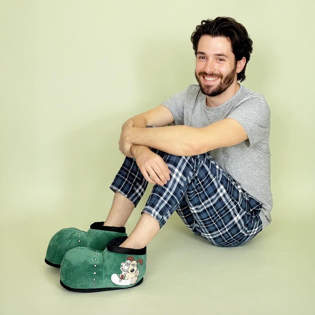 Coddies Wallace & Gromit Boot Slippers - Official Merchandise - Plush ...