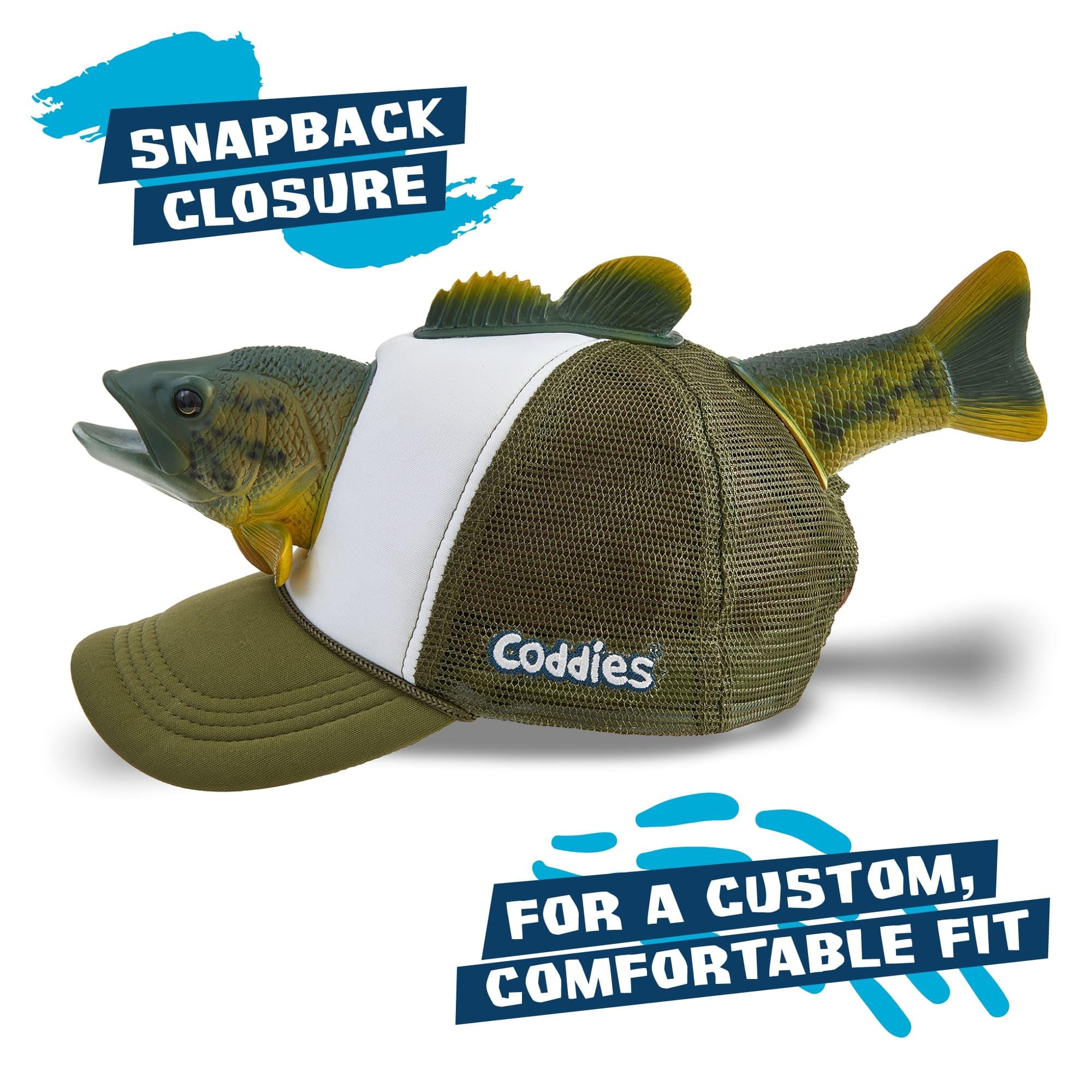 Coddies Bass Fish Hat - Funny Novelty Fishing Hat, for Anglers, Dads ...