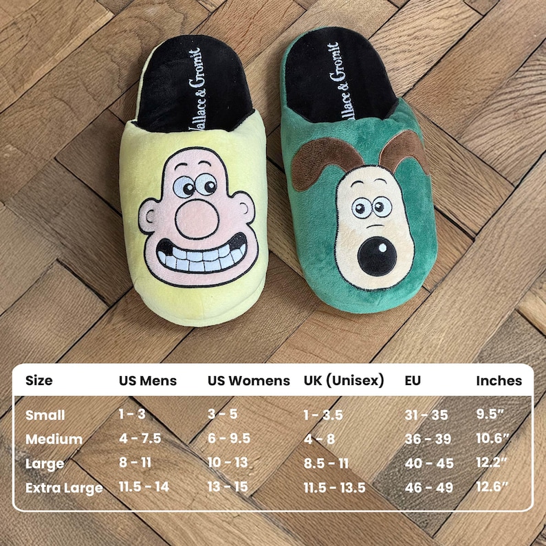 Coddies Wallace & Gromit House Slippers - Official Wallace and Gromit ...