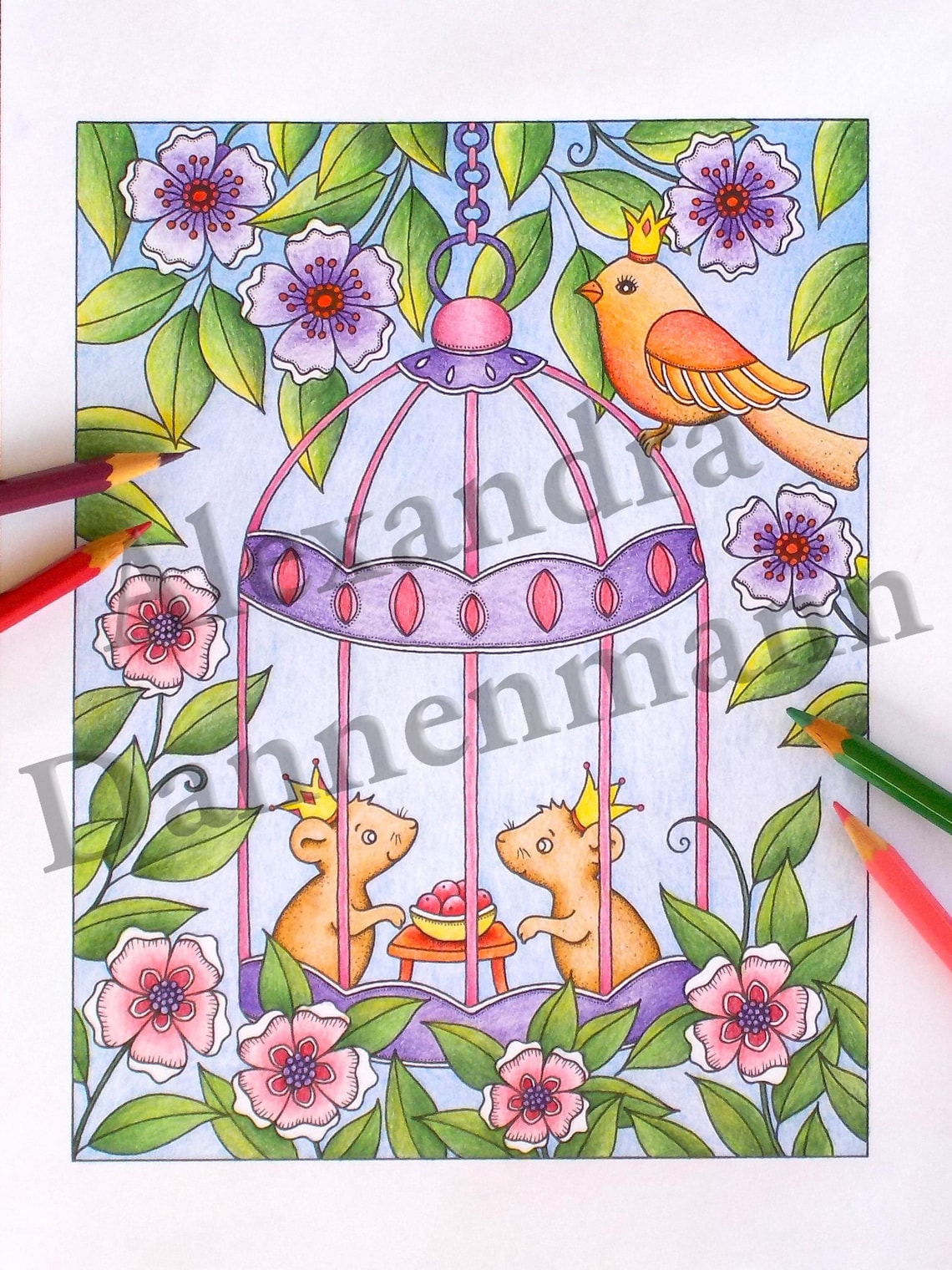 Printable Digital Coloring Book for Grownups The Magical | Etsy