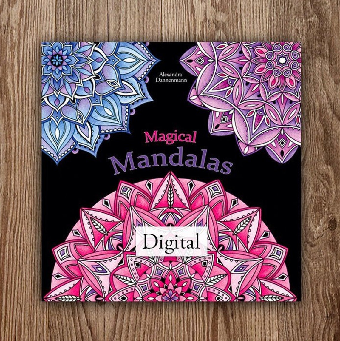 Printable Digital Coloring Book for Grownups Magical Mandalas | Etsy