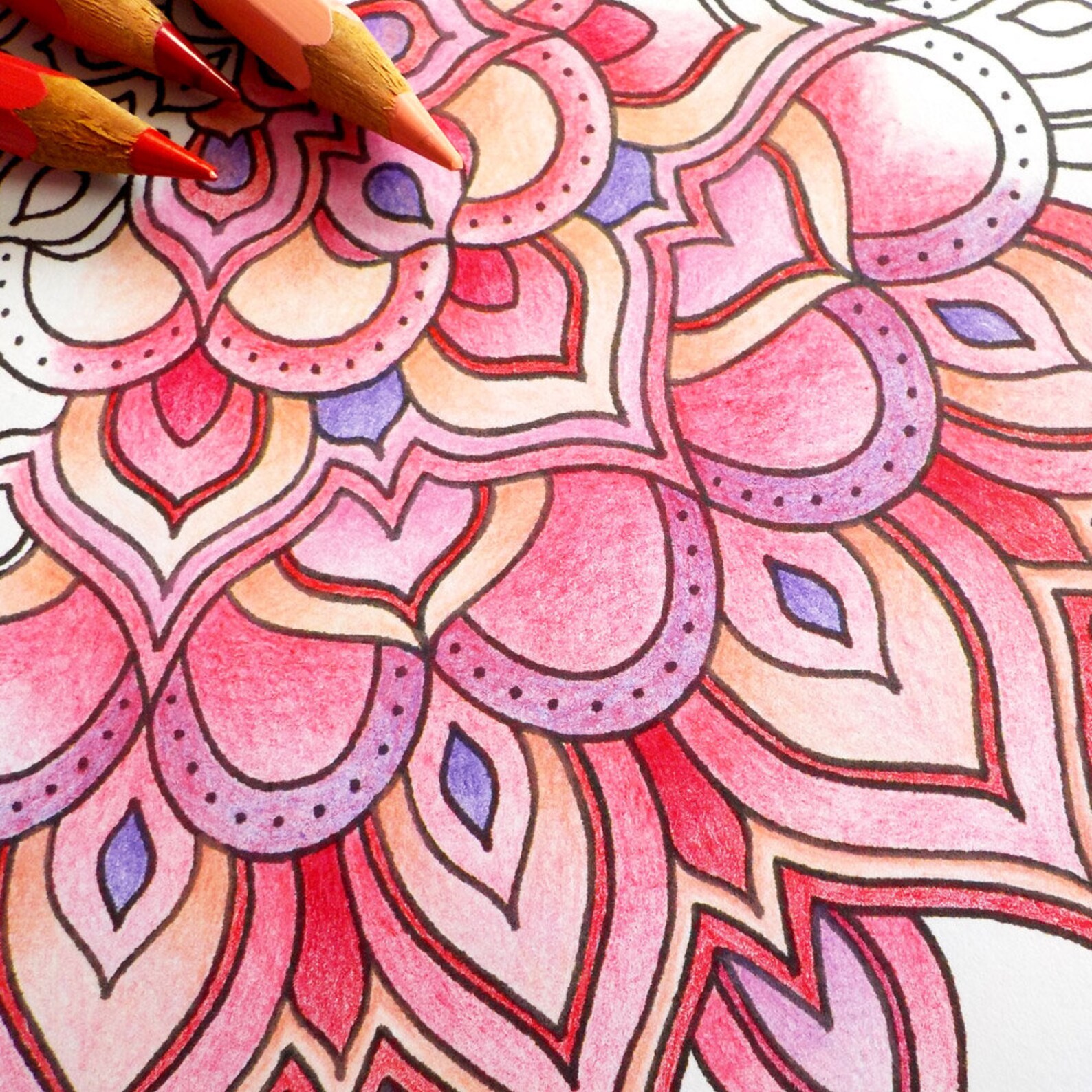 Printable Digital Coloring Page for Grownups MANDALA Adult | Etsy