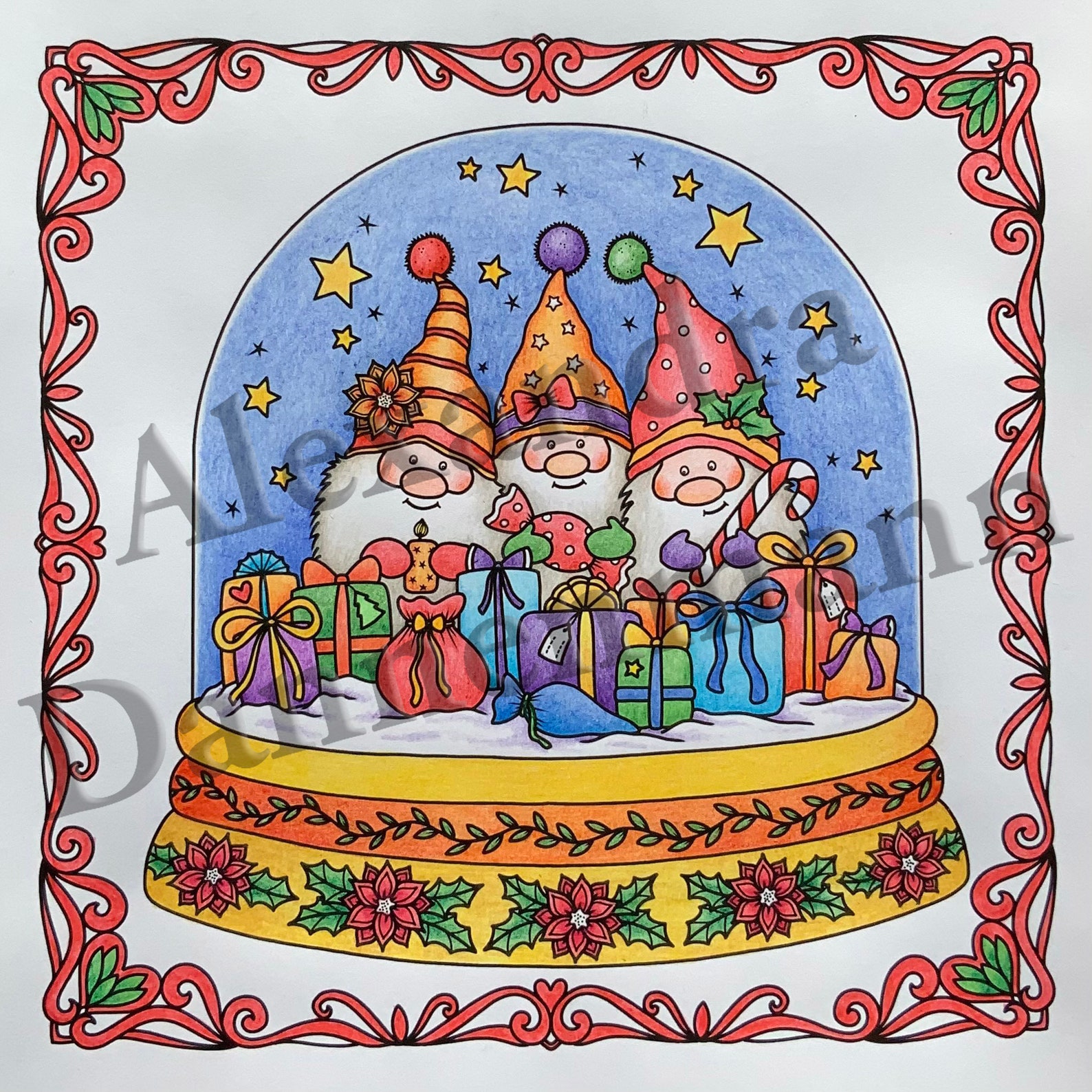 Printable Digital Coloring Page for Grownups MERRY CHRISTMAS - Etsy