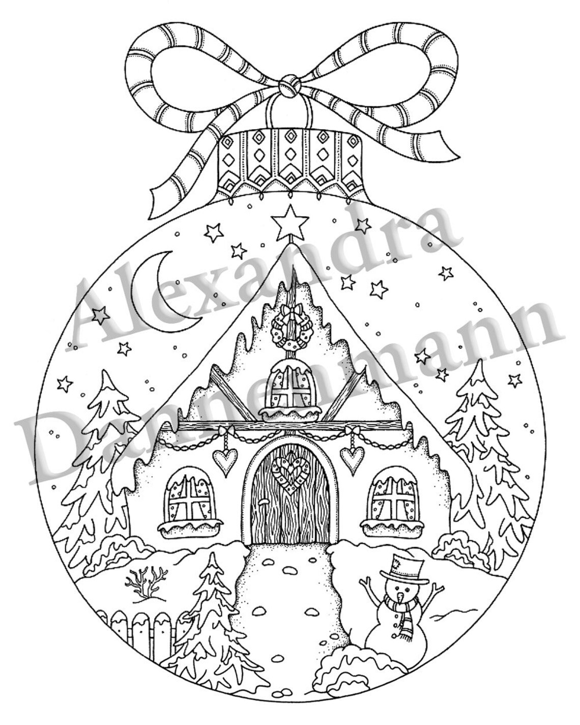 Printable Digital Coloring Page for Grownups MERRY CHRISTMAS - Etsy