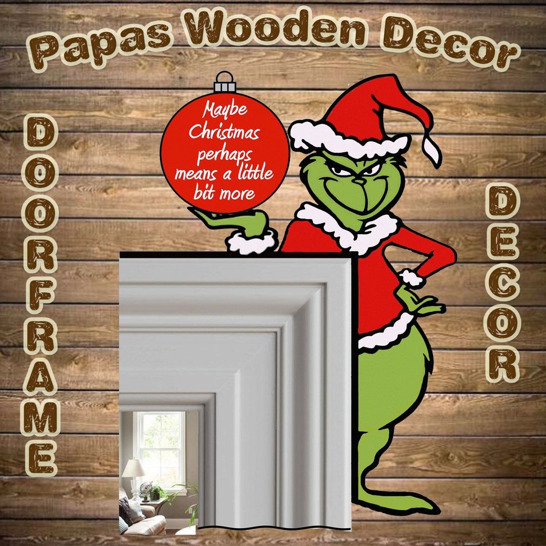 DFD-001 Christmas Decor, Christmas Door Frame, Door Frame Topper, Door ...