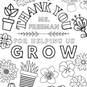 Editable Teacher Appreciation Coloring Poster Last Day of School Class ...