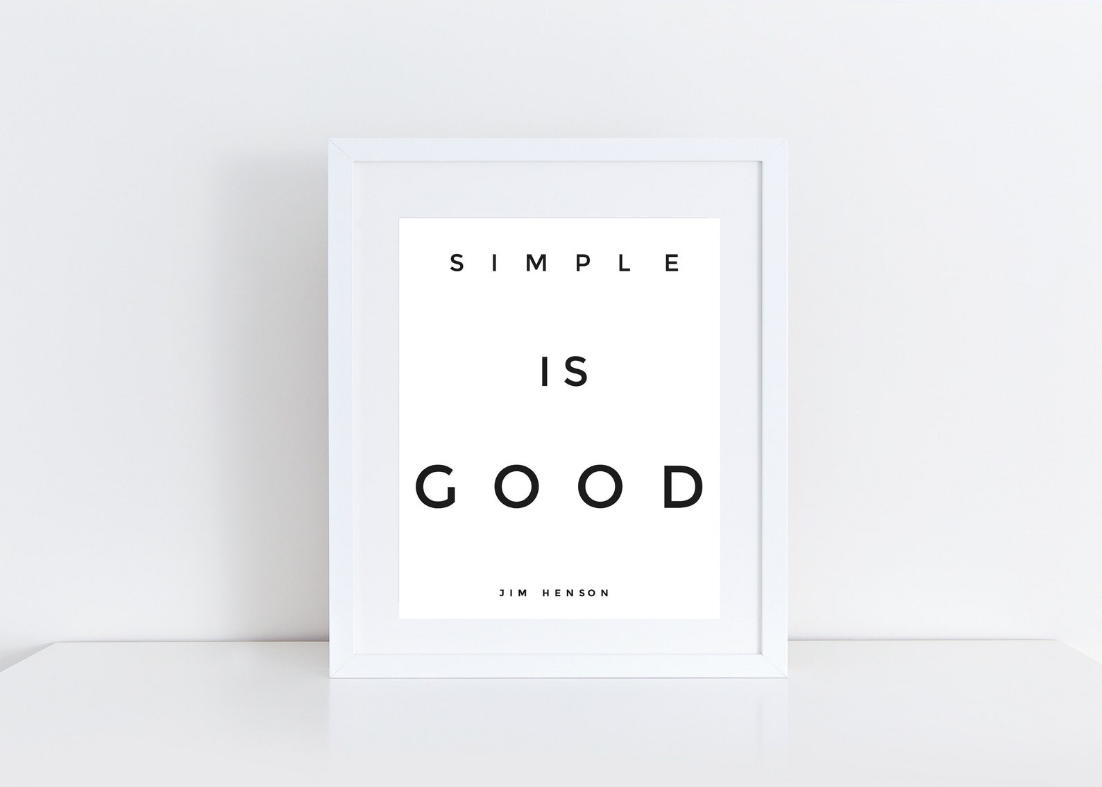 INSTANT DOWNLOAD "simple is Good" Jim Henson Quote 8X10 Print - Etsy