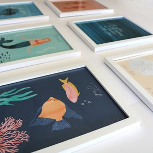 Under the Sea Themed Nursery/kids Room Prints, 8"x10" Printed, Select 1 ...