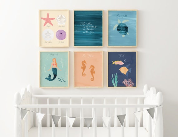 Under the Sea Themed Nursery/kids Room Prints | Etsy