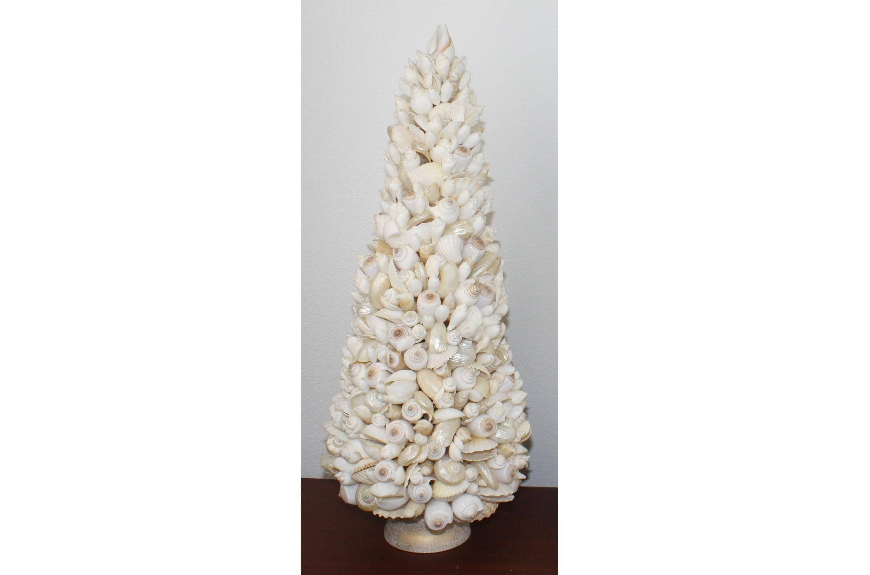 Large Sea Shell Topiary Tree on Wood Base - Etsy