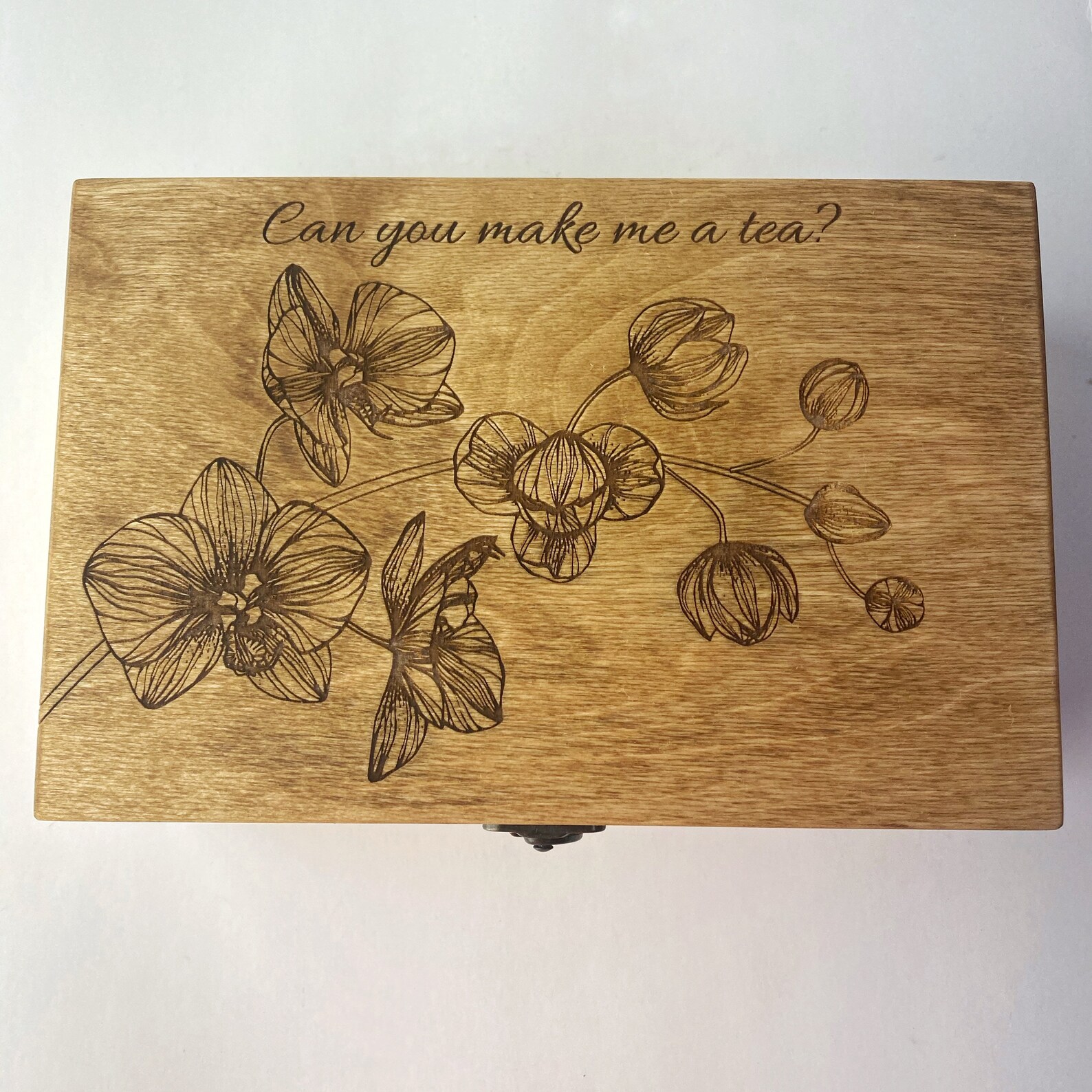 Personalised Laser Engraved Tea Box Custom Tea Storage - Etsy