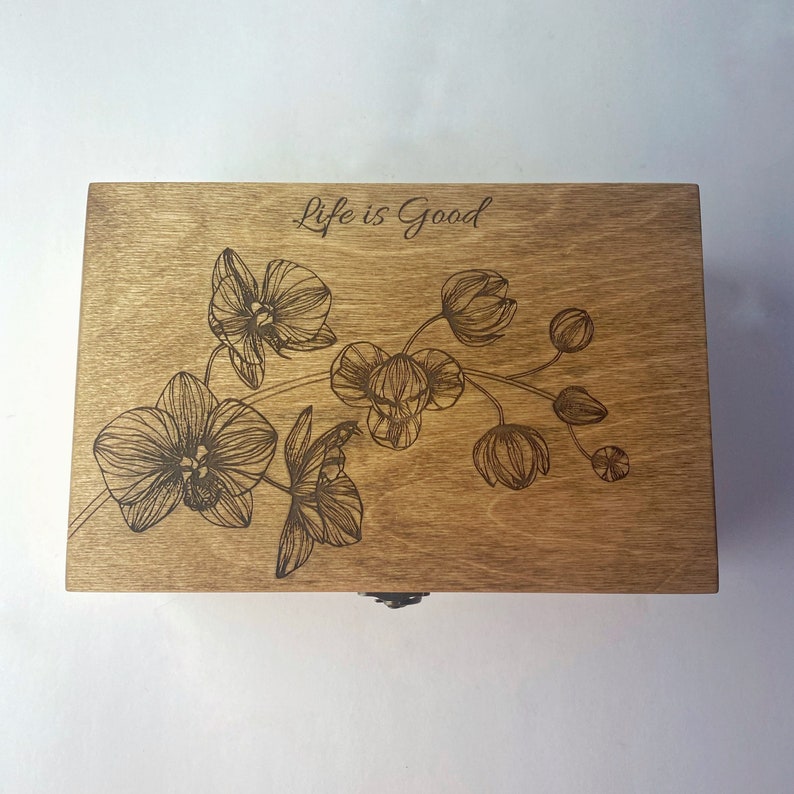 Personalised Laser Engraved Tea Box Custom Tea Storage - Etsy