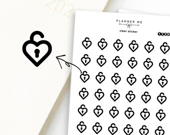 Lock Unlock Stickers | Etsy