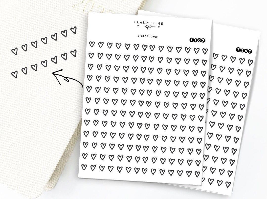 HAND DRAW DIVIDER Clear Stickers Header Stickers Divider Deco Sticker ...