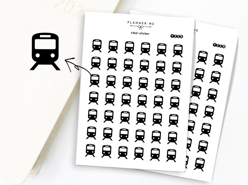 SUBWAY Clear Stickers Subway Station Stickers - Etsy