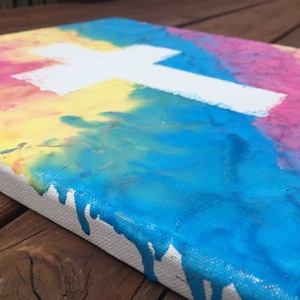 Cross Crayon Art - Etsy