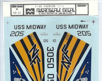 Microscale 48-57 1/48 Scale Grumman F-14 Tomcat Model Airplane Decals ...