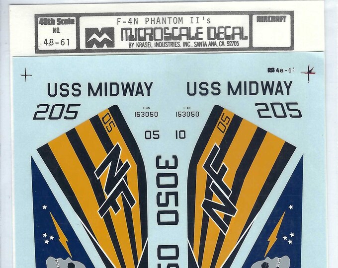 Microscale 48-57 1/48 Scale Grumman F-14 Tomcat Model Airplane Decals ...