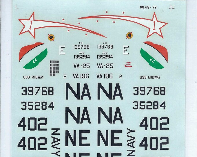 Microscale 48-57 1/48 Scale Grumman F-14 Tomcat Model Airplane Decals ...