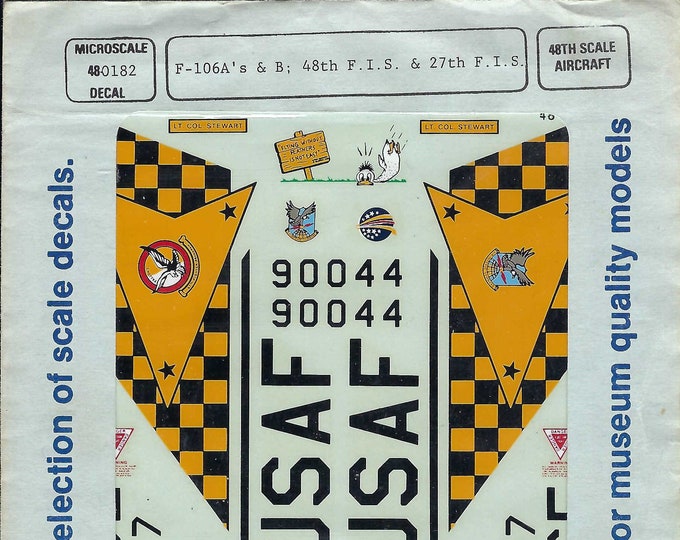 Microscale 48-182 1/48 Scale Convair F-106 Delta Dart Colorful Model ...