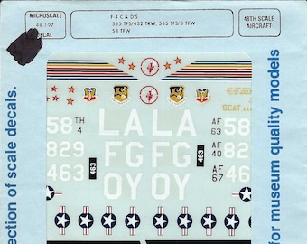 Microscale 48-182 1/48 Scale Convair F-106 Delta Dart Colorful Model ...