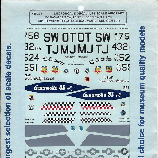 Scale Model Aircraft Decals - Etsy