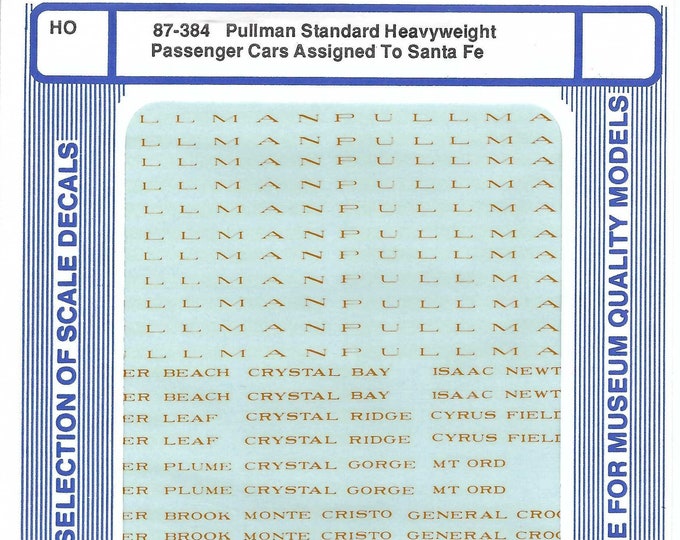 Microscale 87-384 HO Scale Santa Fe Pullman Standard Heavyweight ...