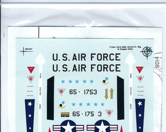 Superscale 48-347 1/48 Scale Lockheed T-33 Shooting Star Model Airplane ...