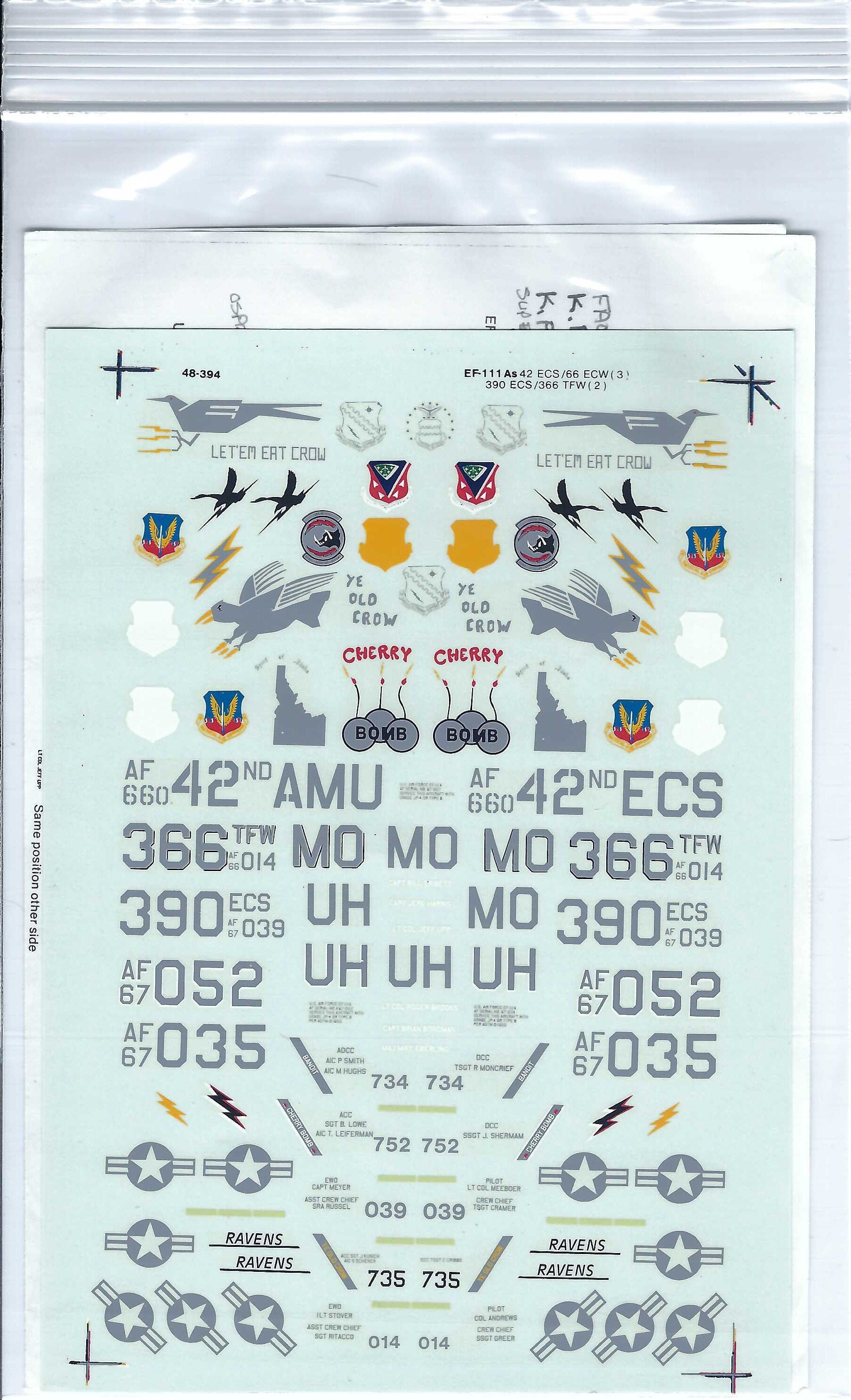 Superscale 48-394 1/48 Scale General Dynamics EF-111 Raven Model ...