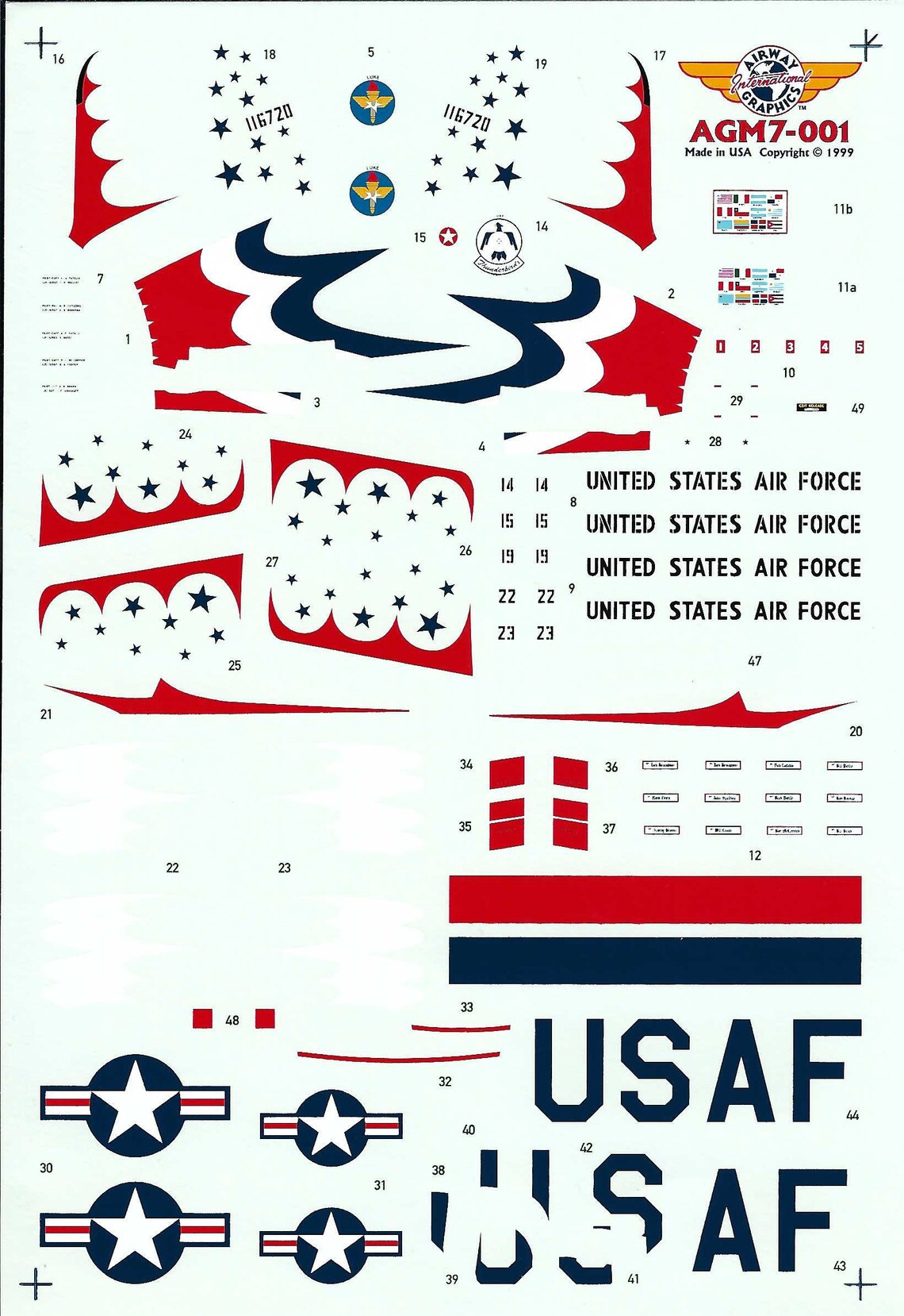 Airway Graphics International AGM7-001 1/72 Scale Republic F-84 ...